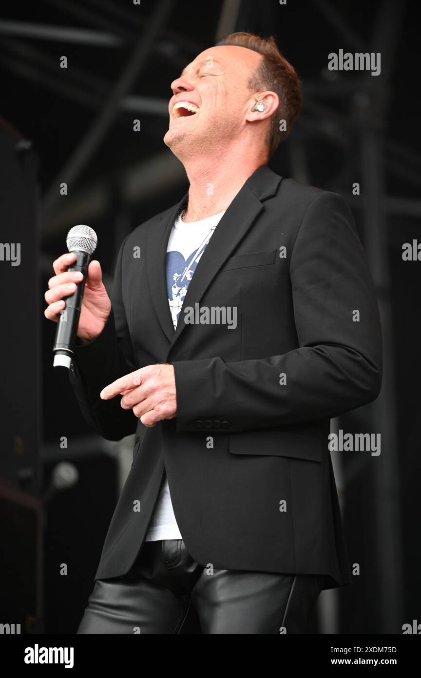 Jason Donovan Performing at Lets Rock Leeds 80s Festival 2024 ,Leeds ...