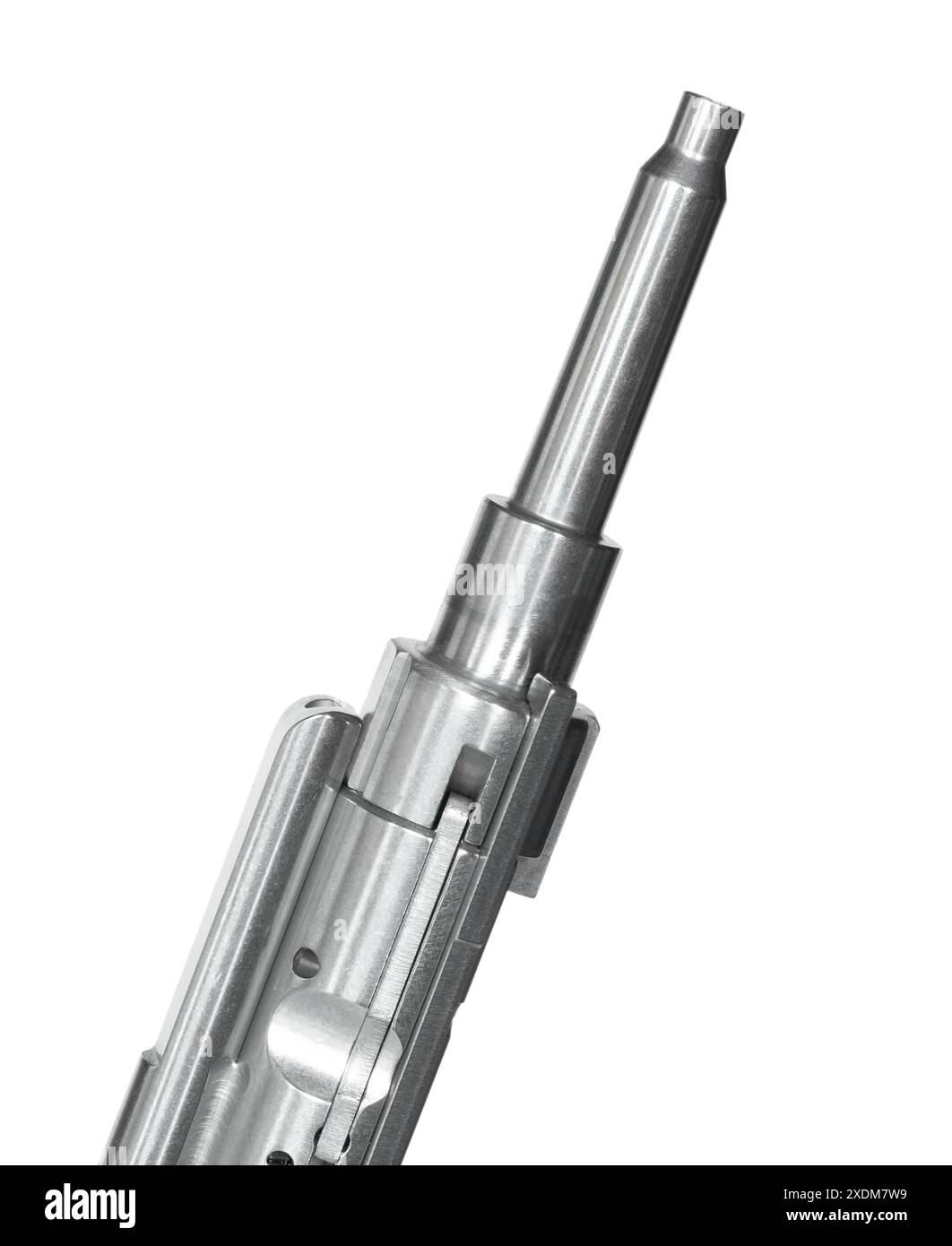 Chamber side of a bolt carrier group that converts an assault rifle to ...