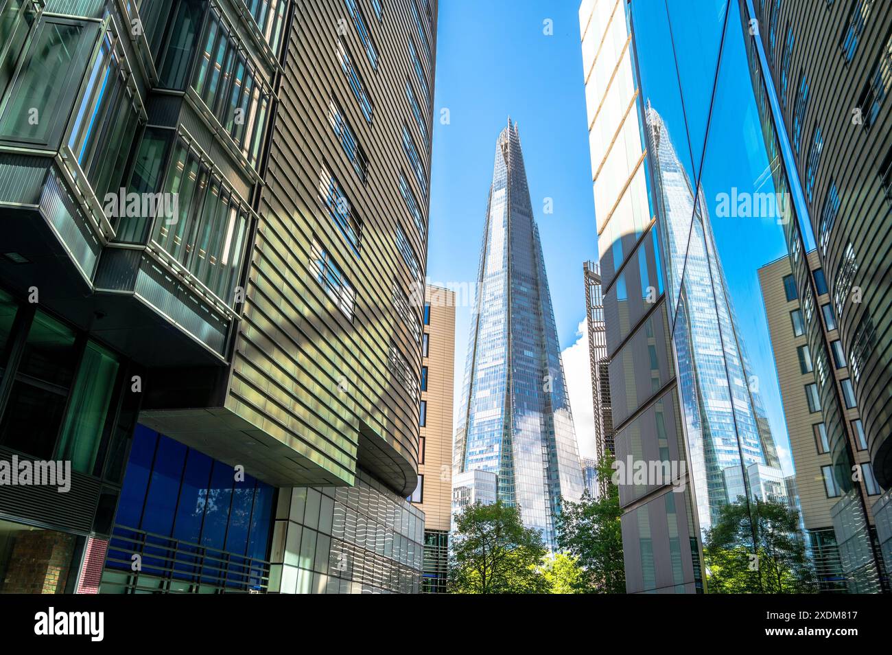 The Shard and surrounding modern buildings at More London and London ...
