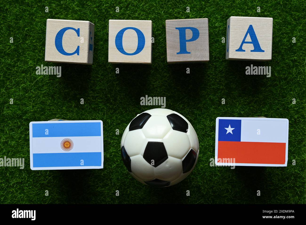 June 18, 2024, Miami, USA. Flags of the participating teams of the ...