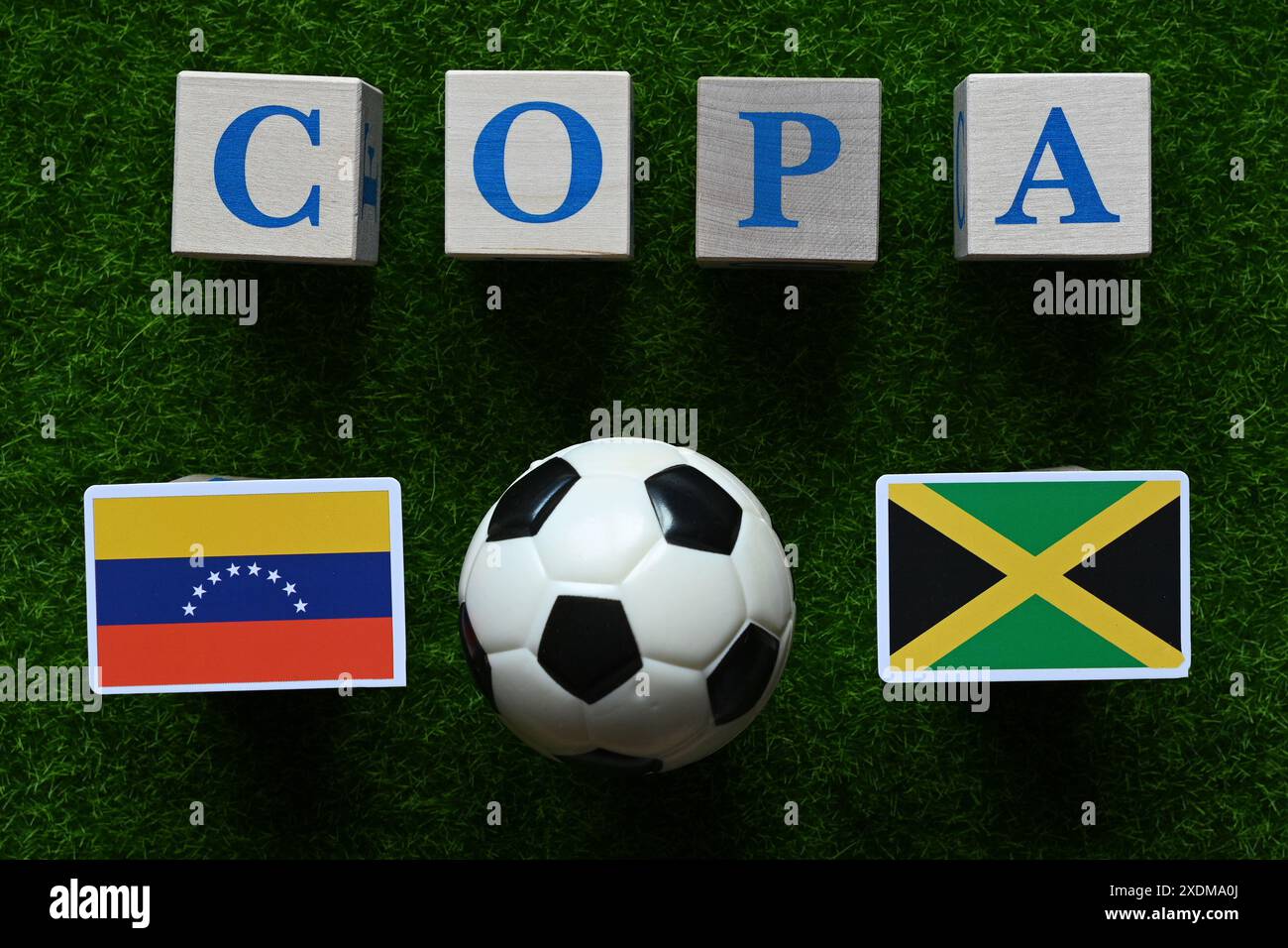 June 18, 2024, Miami, USA. Flags of the participating teams of the ...