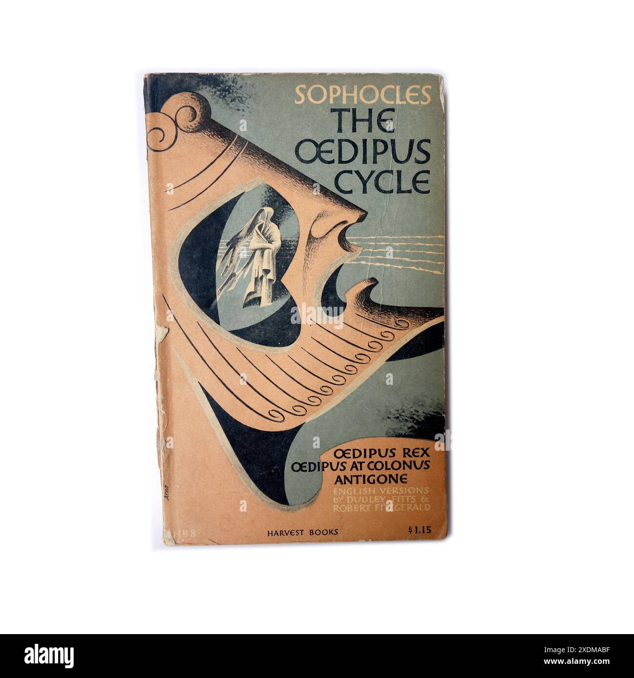 Sophocles - The Oedipus Cycle - book cover on white background studio ...