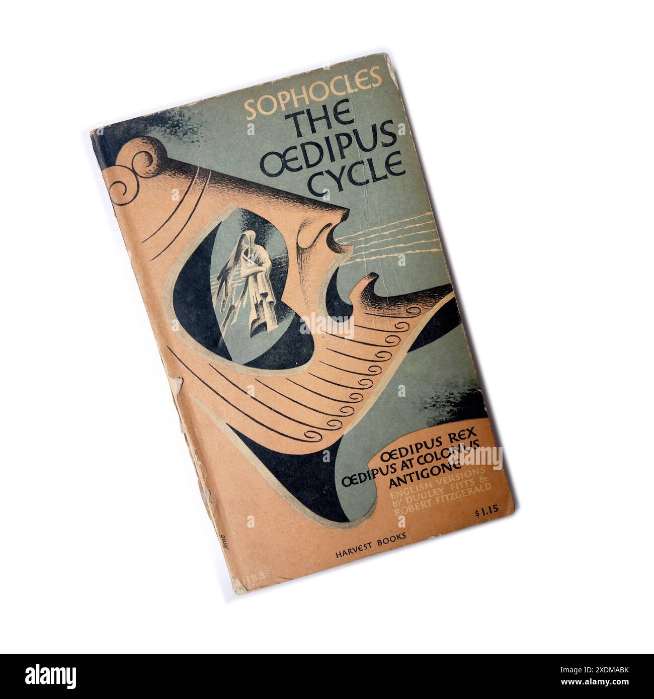 Sophocles - The Oedipus Cycle - book cover on white background studio ...