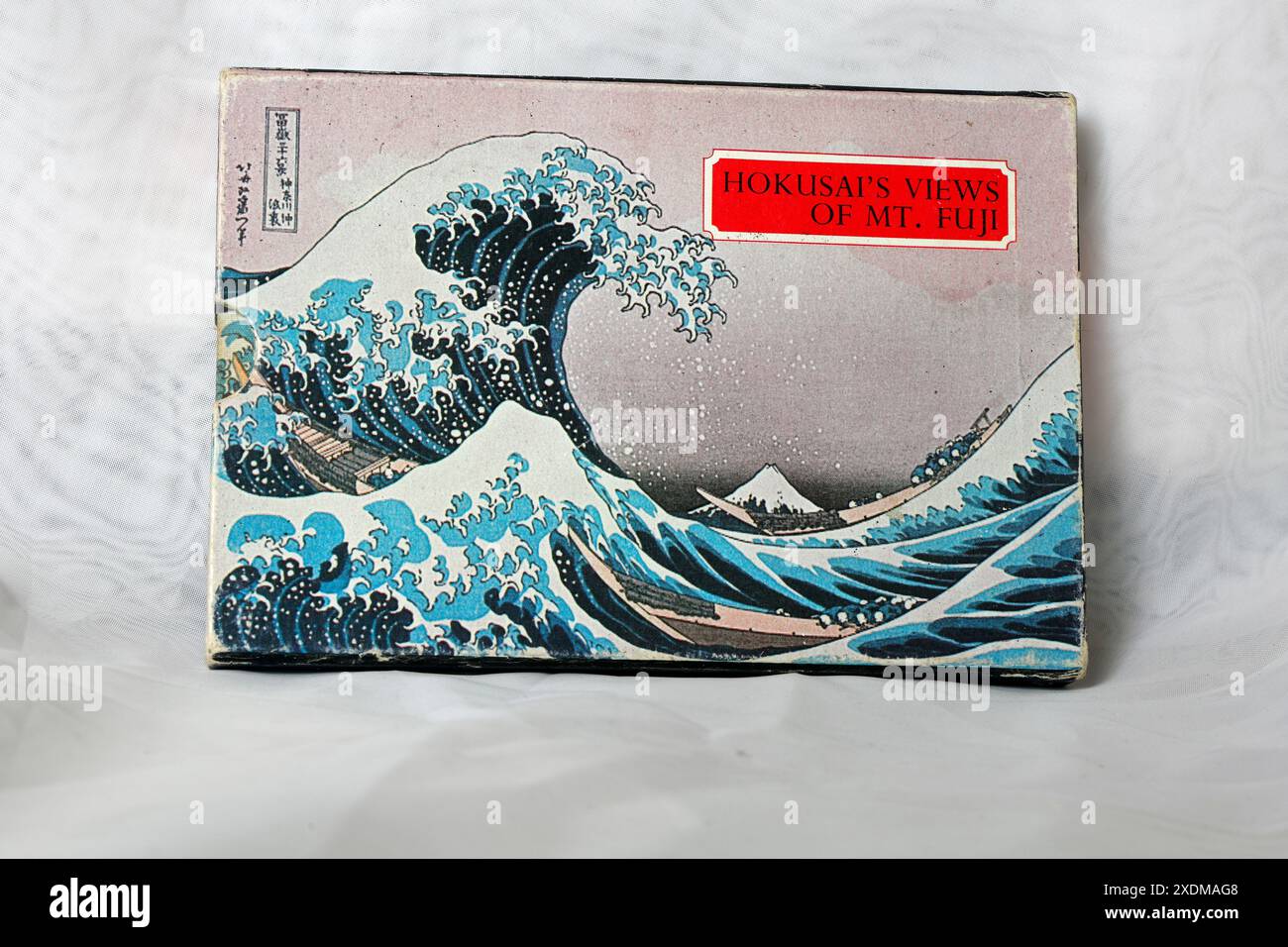 Hokusai's Views of Mt Fuji. Book cover. Studio set up Stock Photo - Alamy