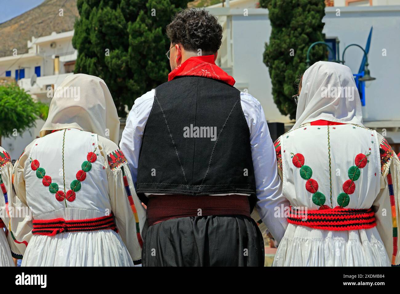 Tilos Island, Dodecanese. Scenes from filming of a television program ...