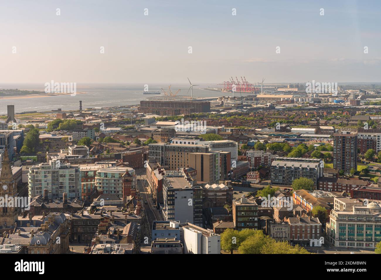 Aerial view liverpool england skyline hi-res stock photography and ...