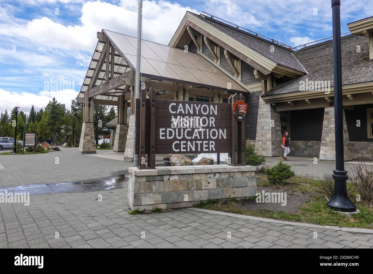 Canyon Visitor Education Center exterior building Yellowstone national ...