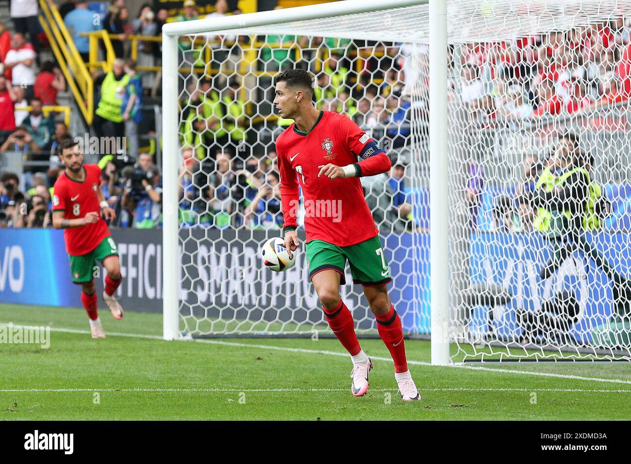 Portugal Cristiano Ronaldo GOAL 0-3 and celebrates Portugal Bruno ...
