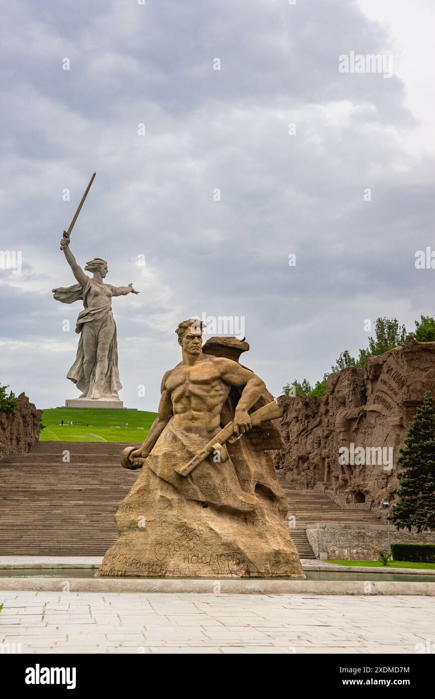 Russia, Volgograd - June 01, 2024: Monument-ensemble Heroes of the ...