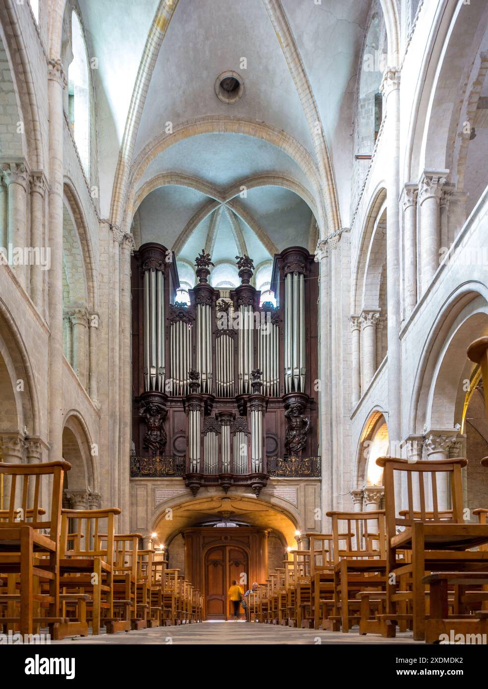 This image captures the grand interior of the Men's Abbey, Church of ...
