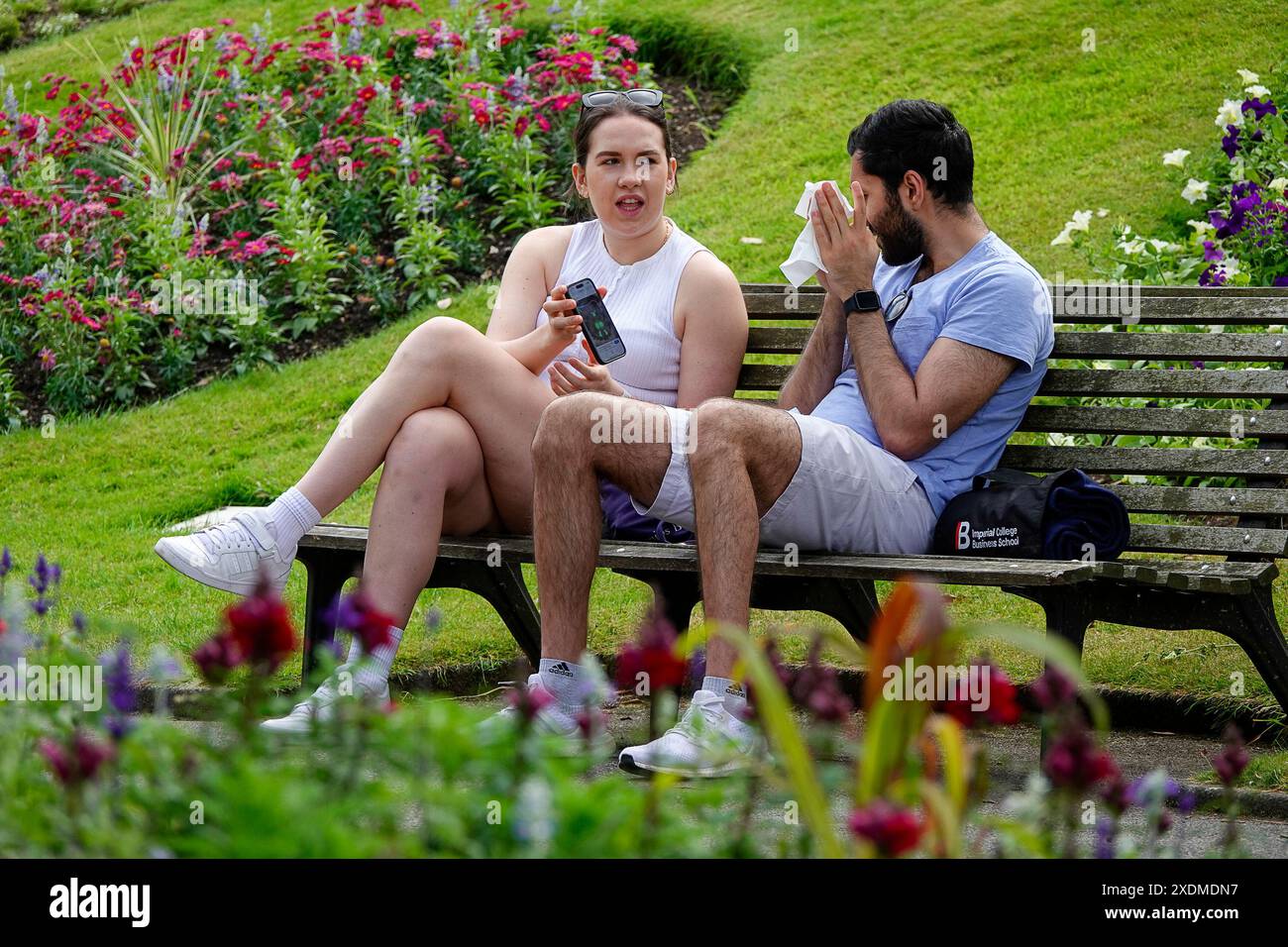 Castle Grounds, Guildford. 23rd June 2024. A warm and dry day for the ...
