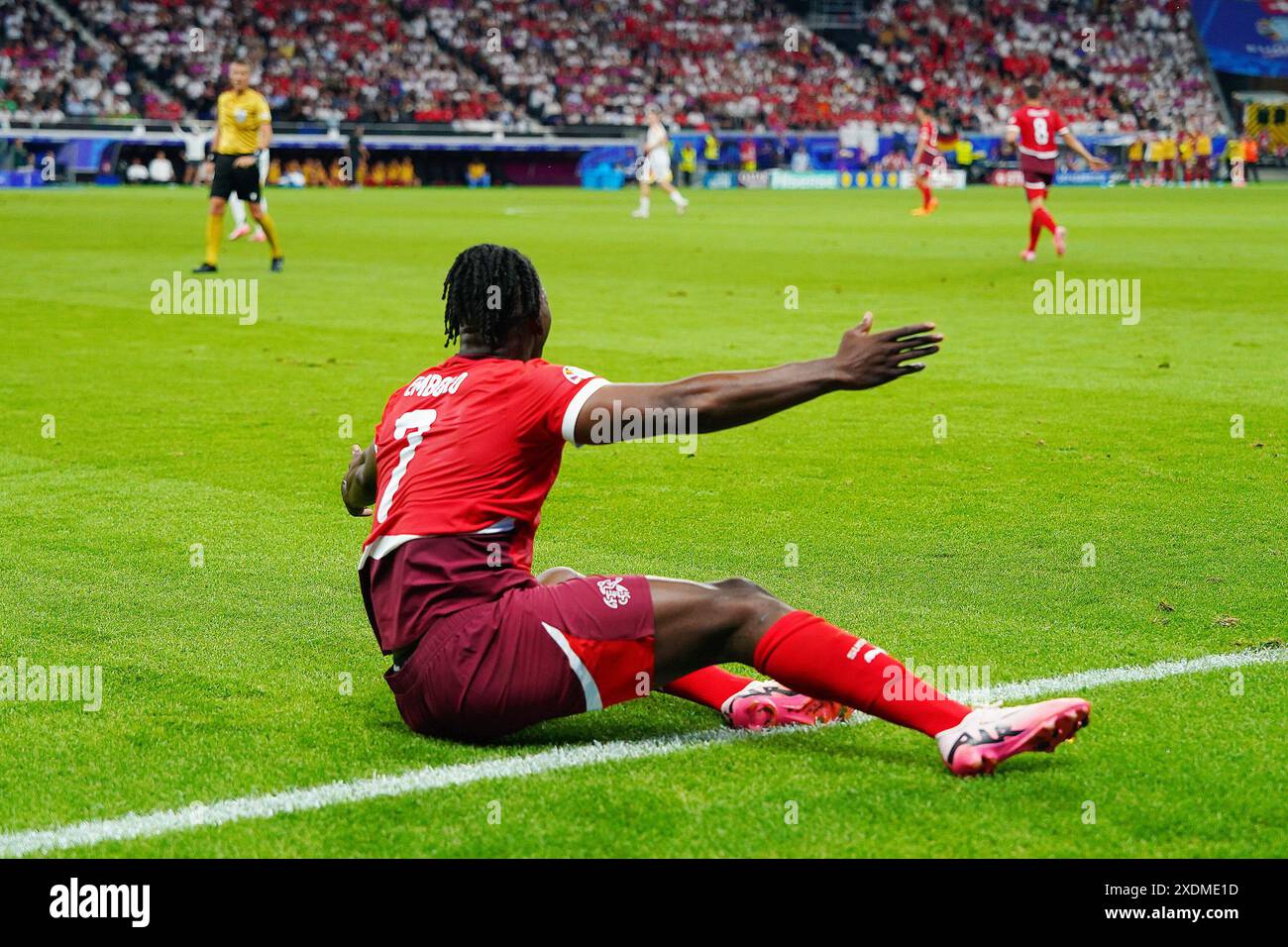 Frankfurt, Germany. 23rd June, 2024. Switzerland's Breel Embolo during ...