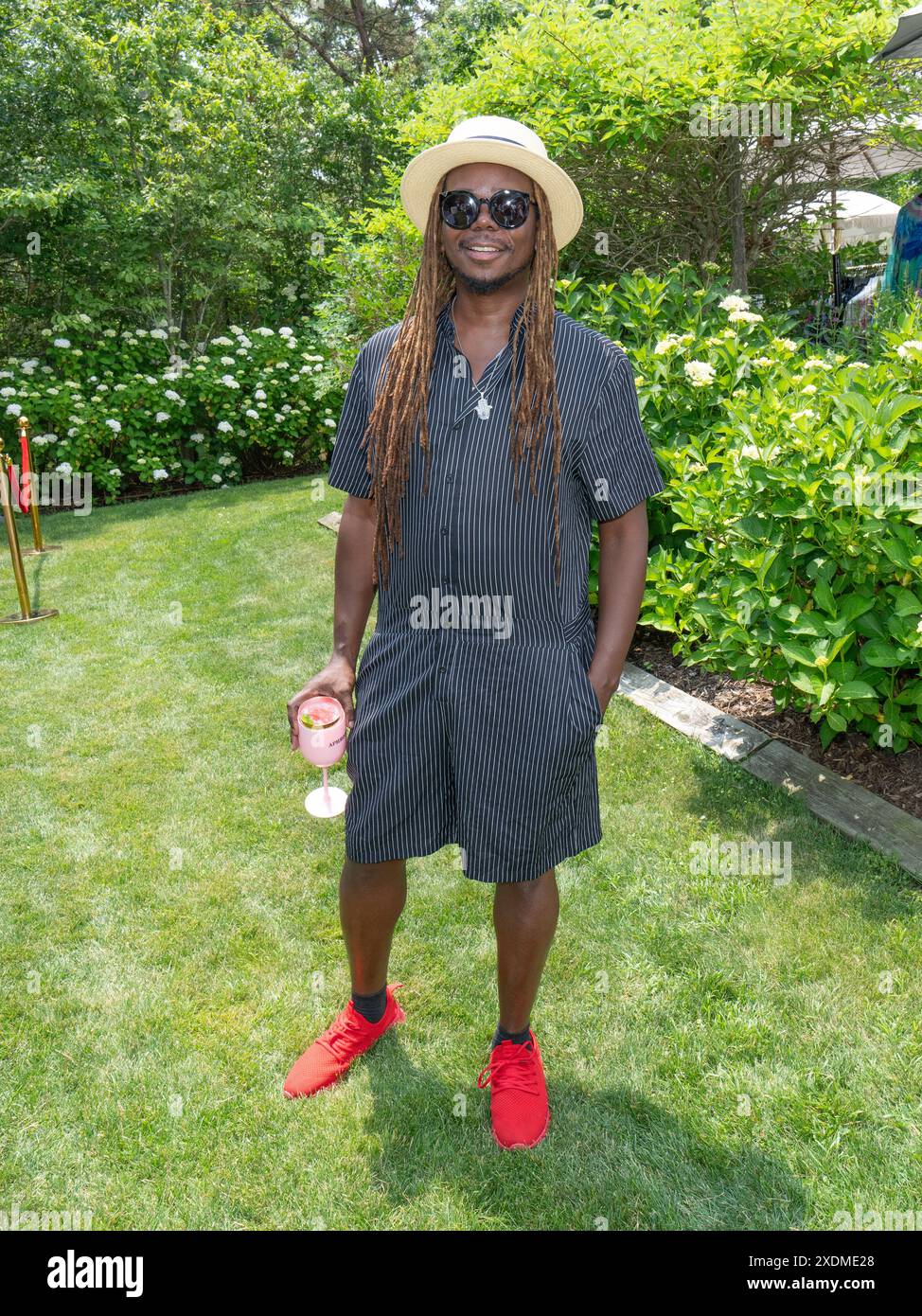John Simon attends the Hampton's Interactive Brunch benefitting ...