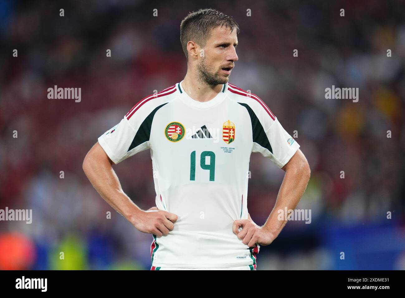 Stuttgart, Germany. 23rd June, 2024. Barnabas Varga of Hungary during ...