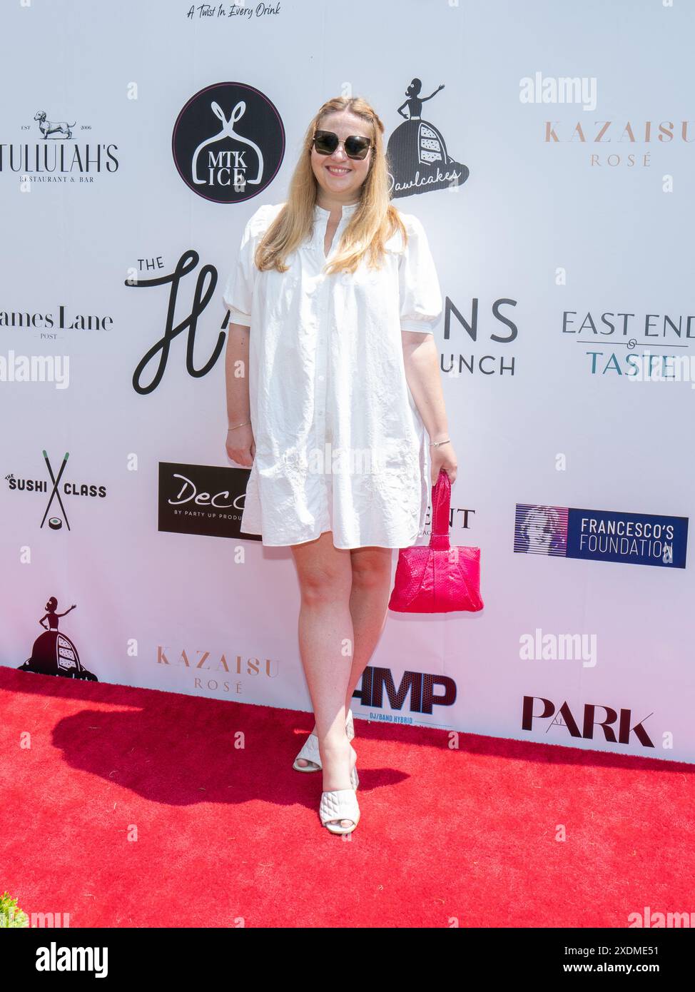 Jessica Mackin attends the Hampton's Interactive Brunch benefitting ...