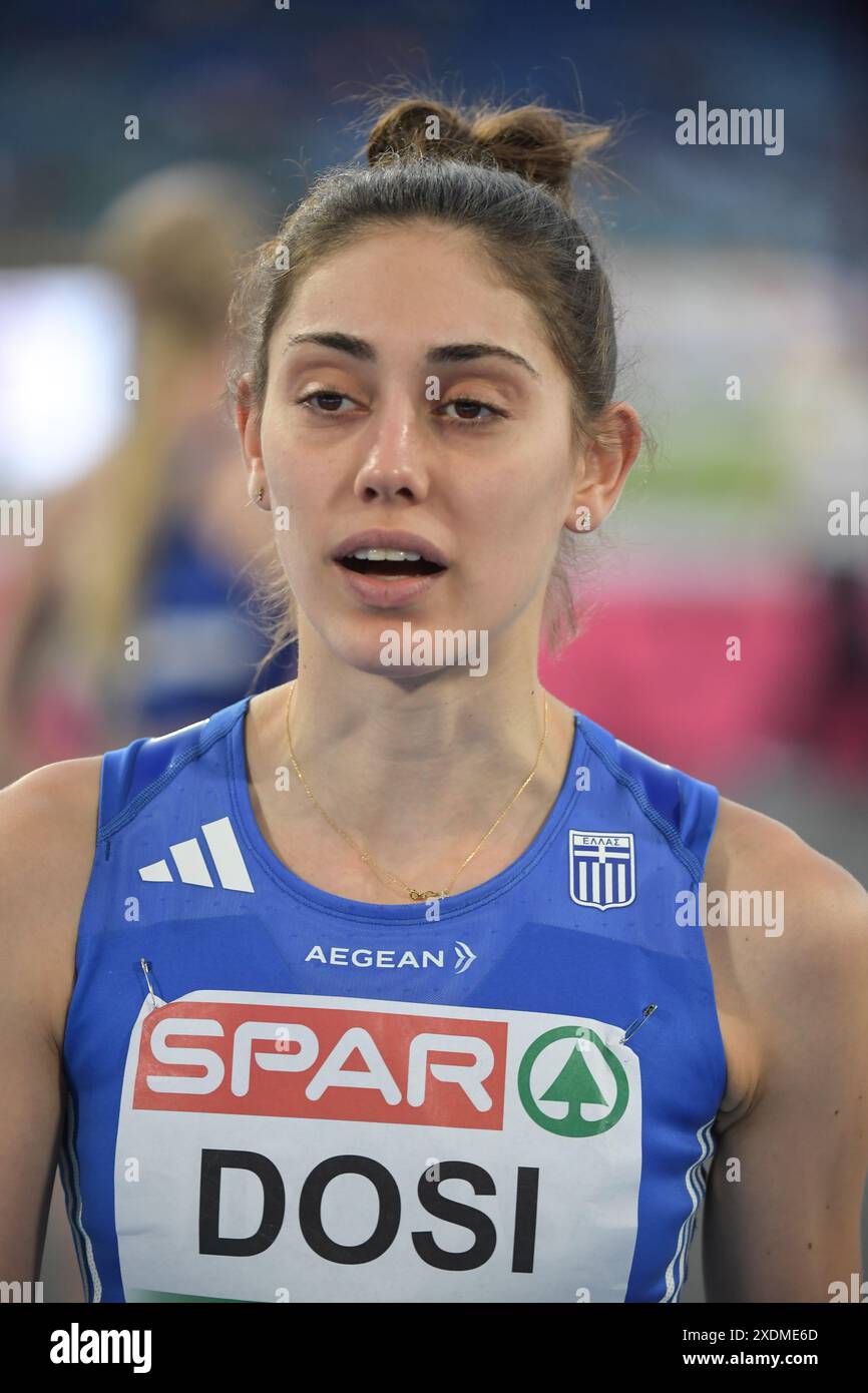Panagiota Dosi of Greece competing in the womens high jump ...