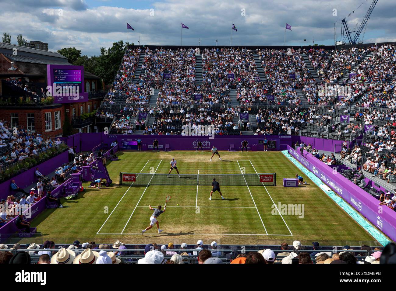 London, UK. 23rd June 2024; Cinch Championships, Queens Club, West ...