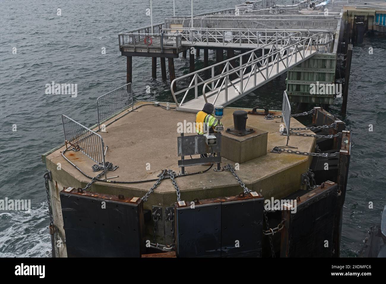 Oak Bluffs Authority Ferries pier , Martha's Vineyard, MA, USA Stock ...