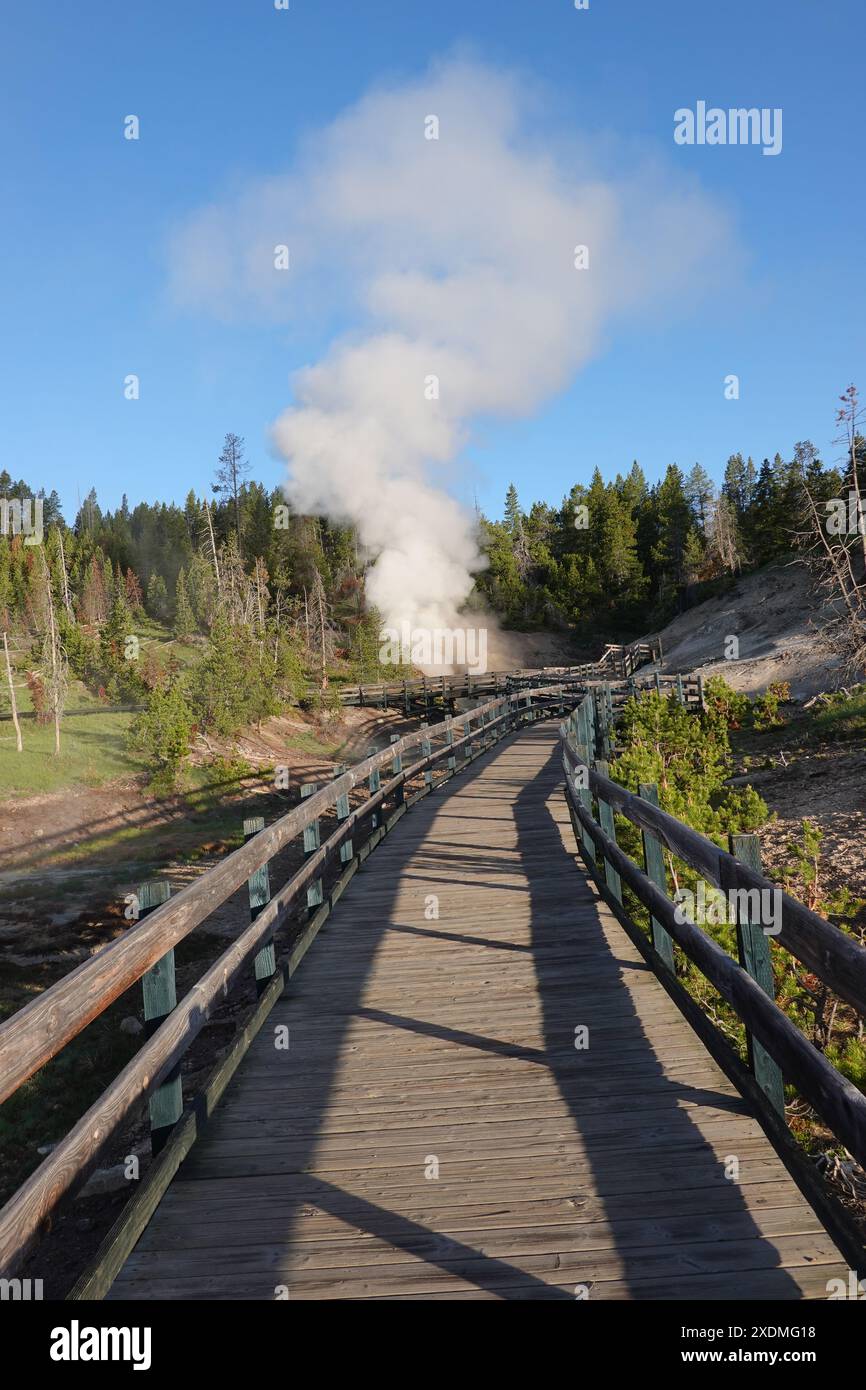 Mud volcano boardwalk trail hi-res stock photography and images - Alamy