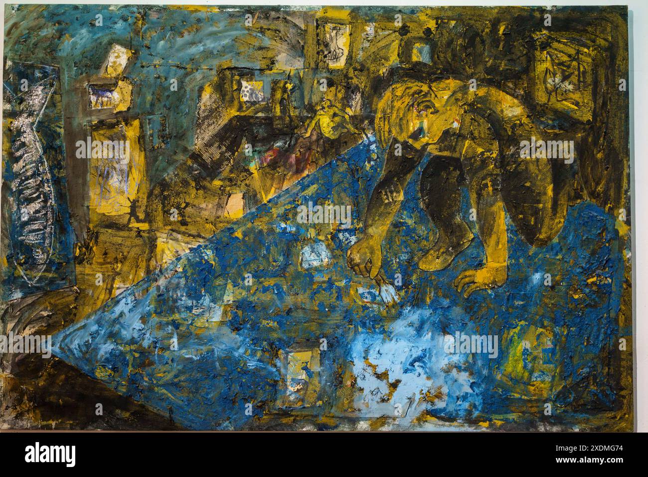 Miquel Barceló, PINTOR DAMUNT EL QUADRE, 1983, Sa Bassa Blanca Museum ...