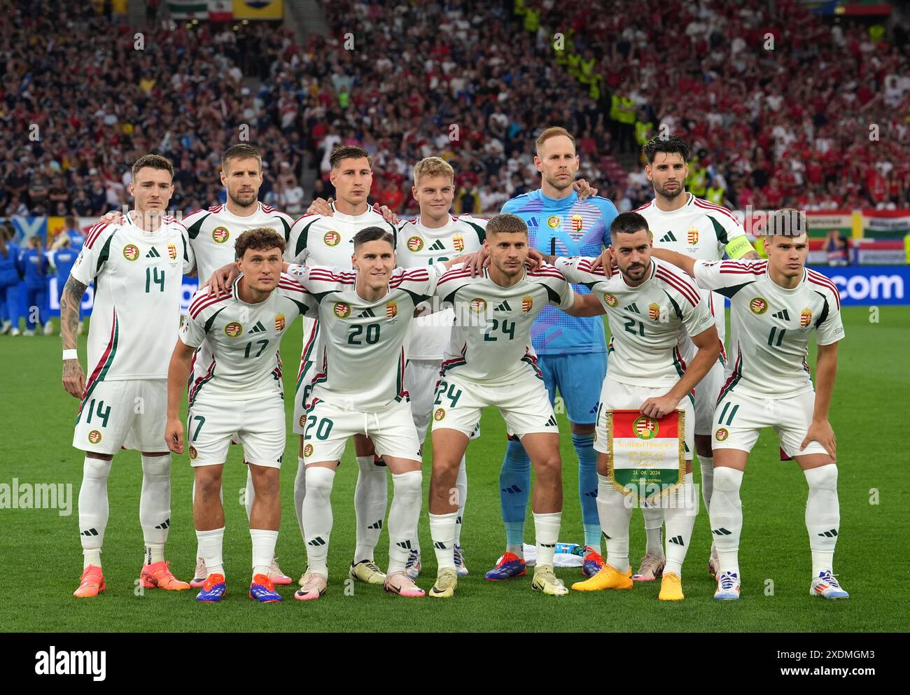 A Hungary team group photo ahead of the UEFA Euro 2024 Group A match at ...