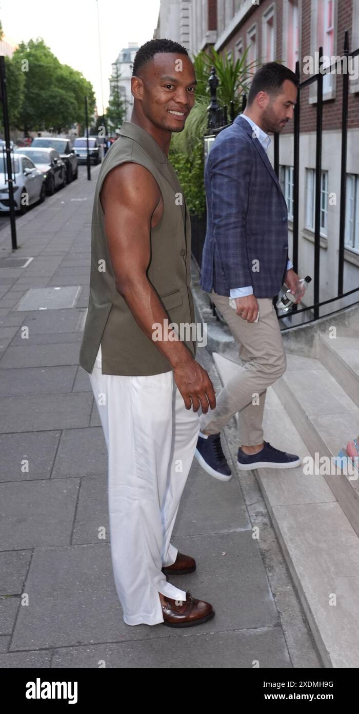 Johannes Radebe attends the after show party at the Lucky Cat, by ...