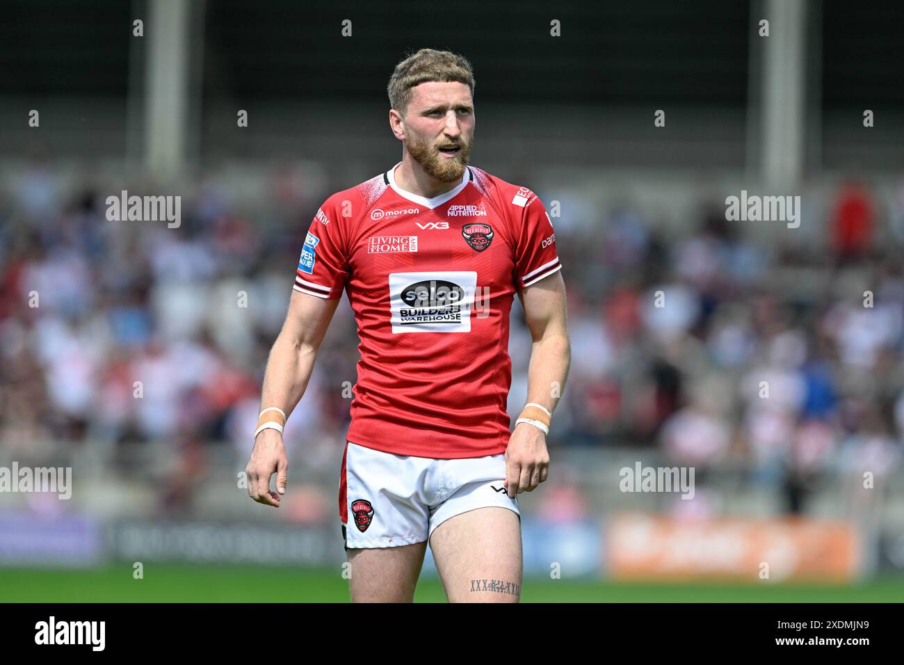 Ethan Ryan of Salford Red Devils during the Betfred Super League Round ...