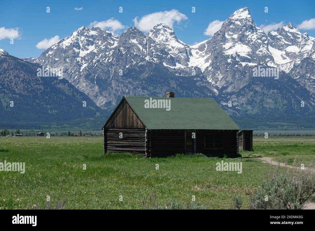 Log Cabin Homestead on Mormon Row at Jackson Hole in Grand Teton ...