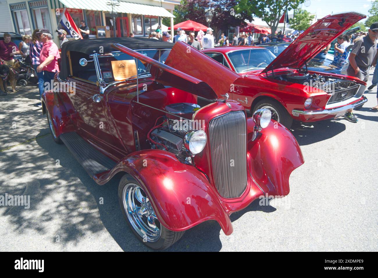 Father's Day car show in Hyannis, Massachusetts on Cape Cod Stock Photo ...