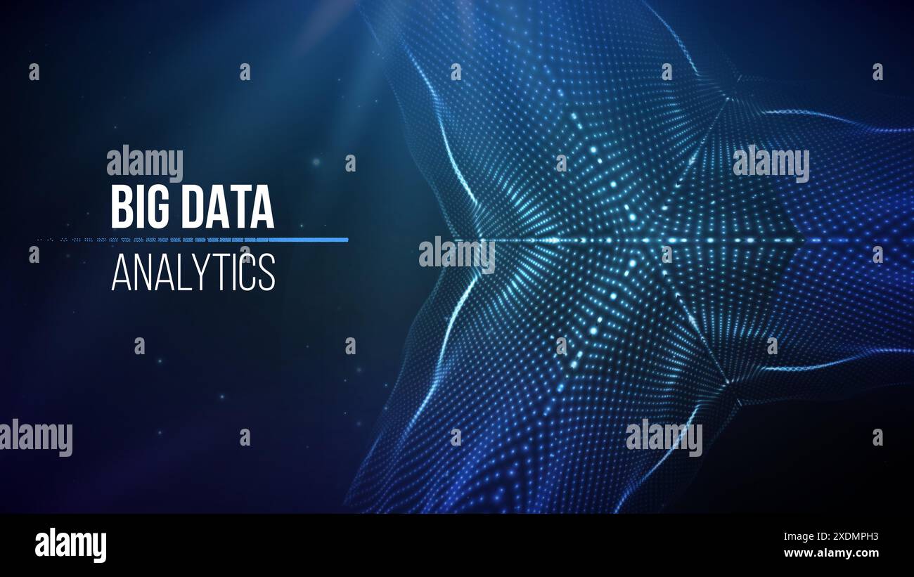 A digital illustration featuring blue wireframe patterns, representing ...