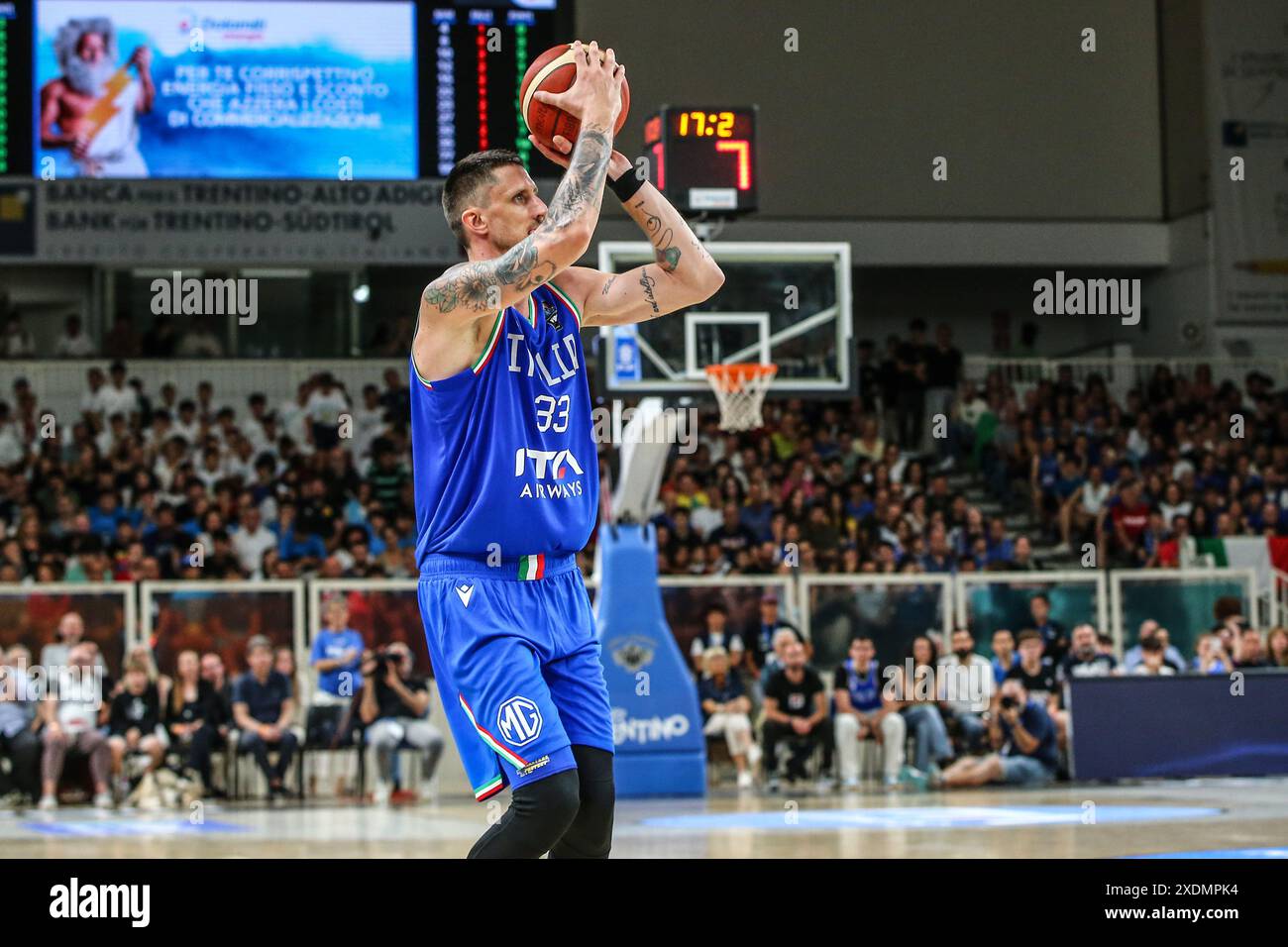Achille Polonara during Italy vs Georgia, International Basketball ...