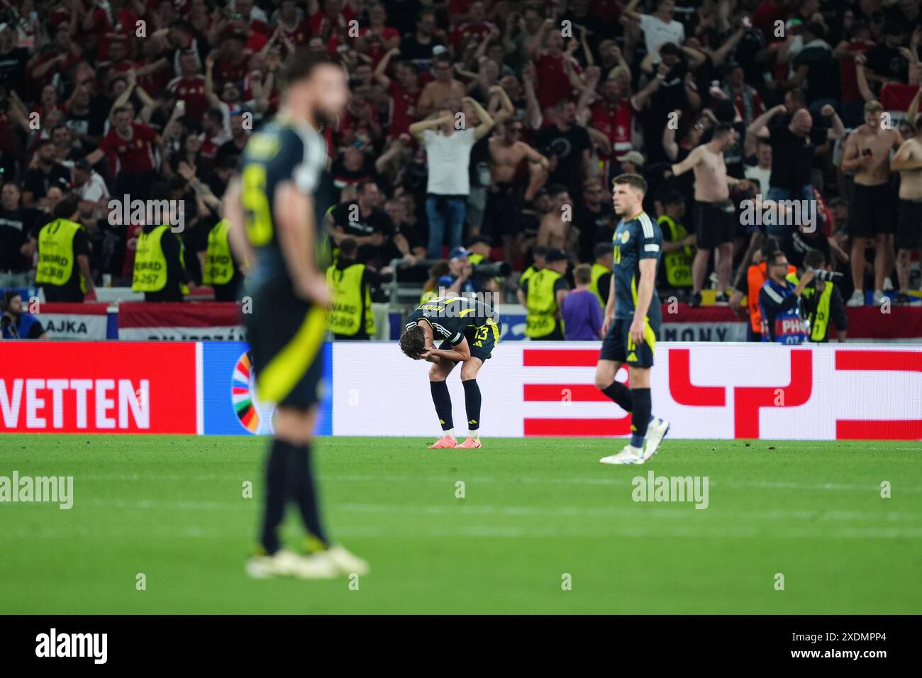 Scotland's Jack Hendry reacts after Hungary's Kevin Csoboth scores ...