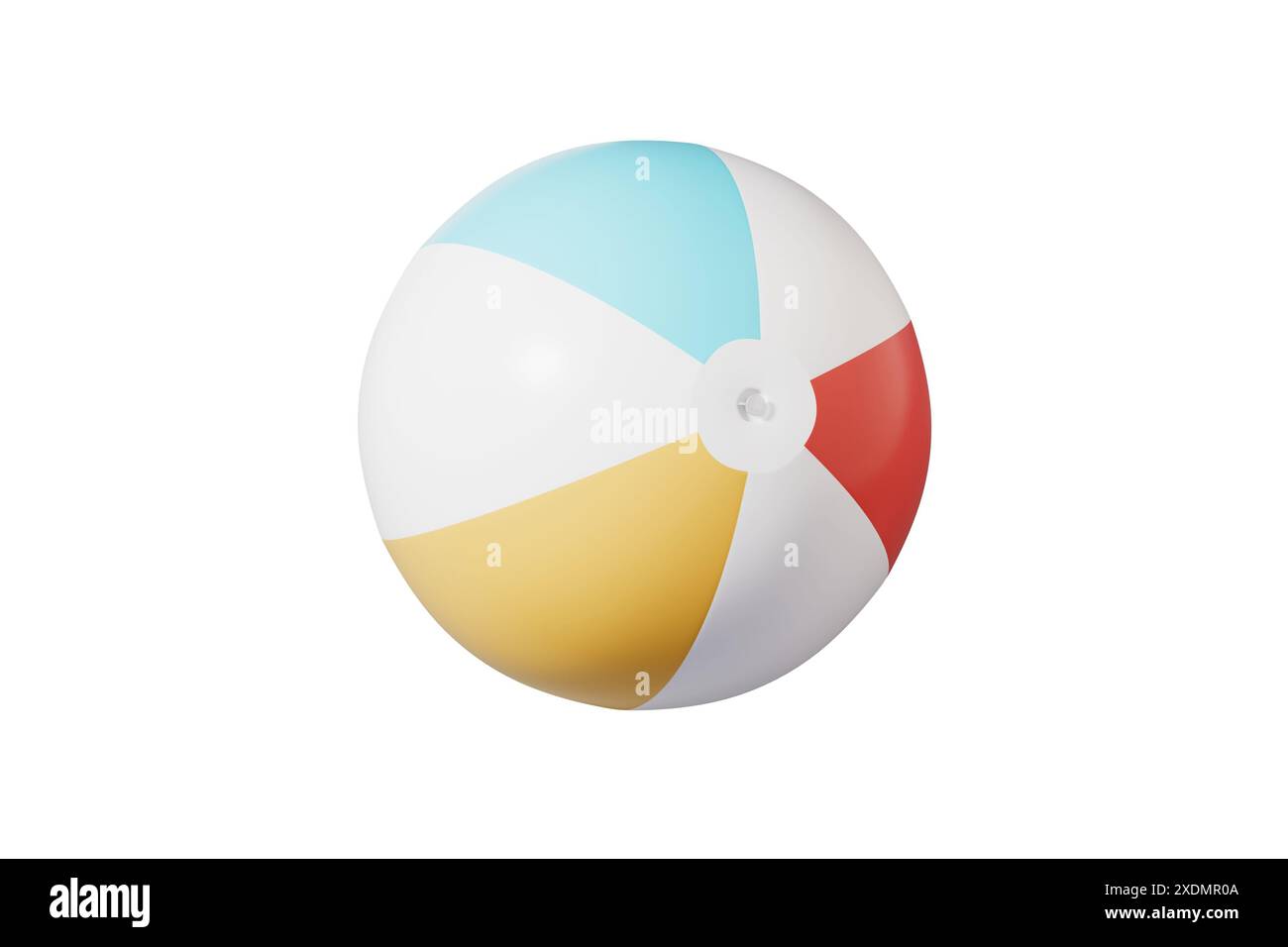 Beach ball on isolated background. Inflatable ball for beach and water ...