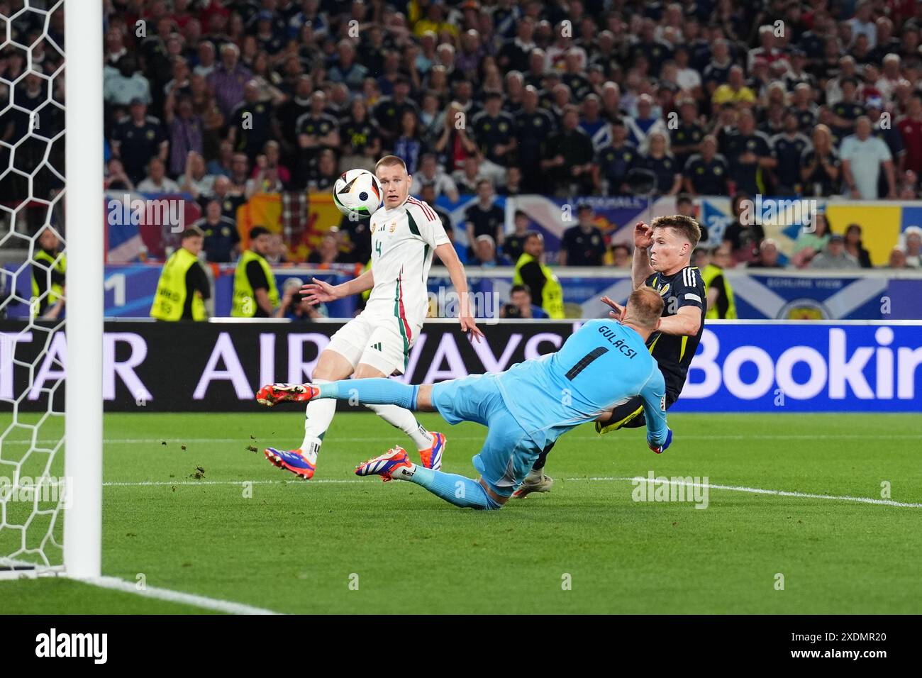 Scotland's Scott McTominay attempts a shot on goal during the UEFA Euro ...