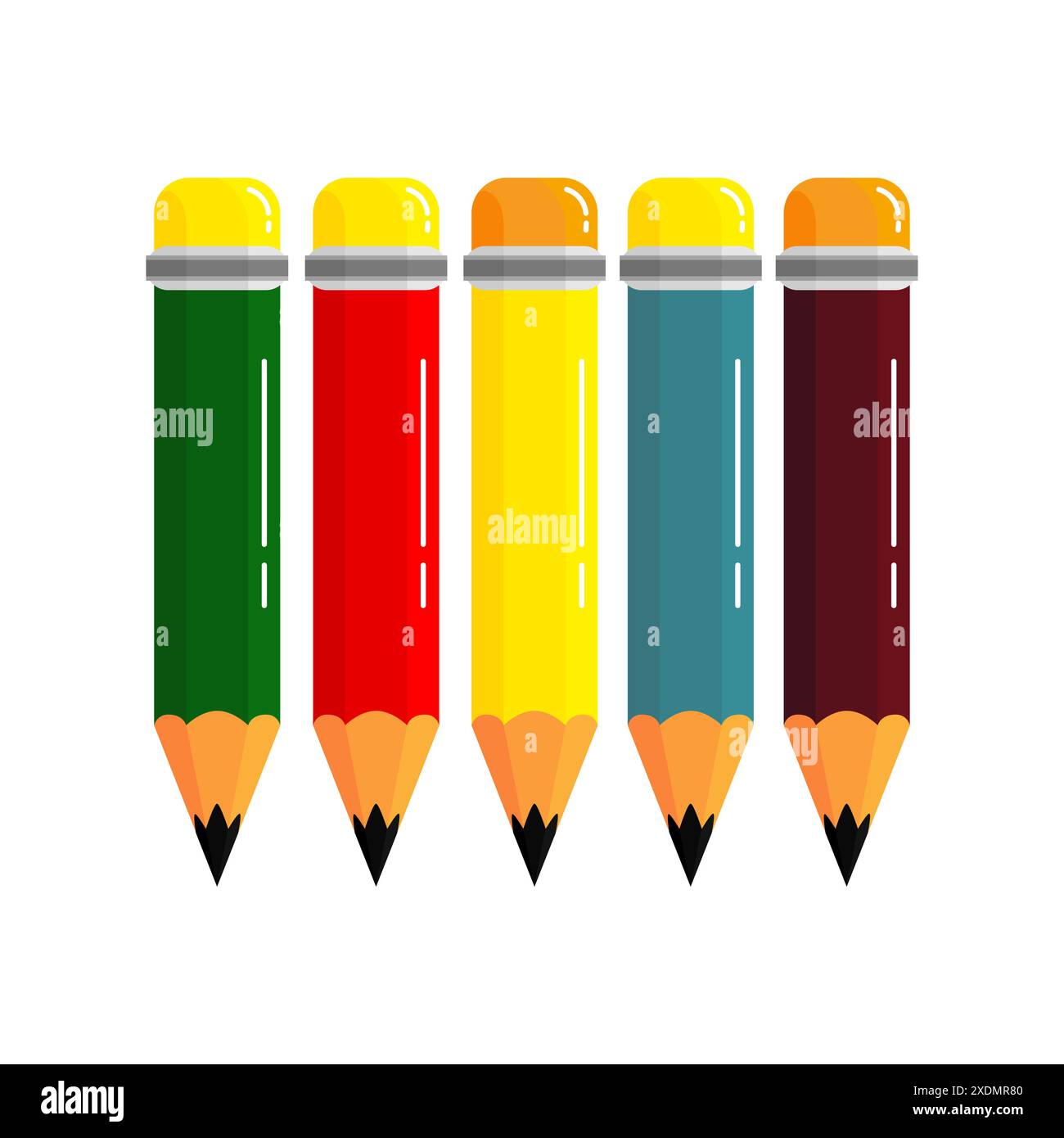 Colored pencil icon Stock Vector Images - Alamy