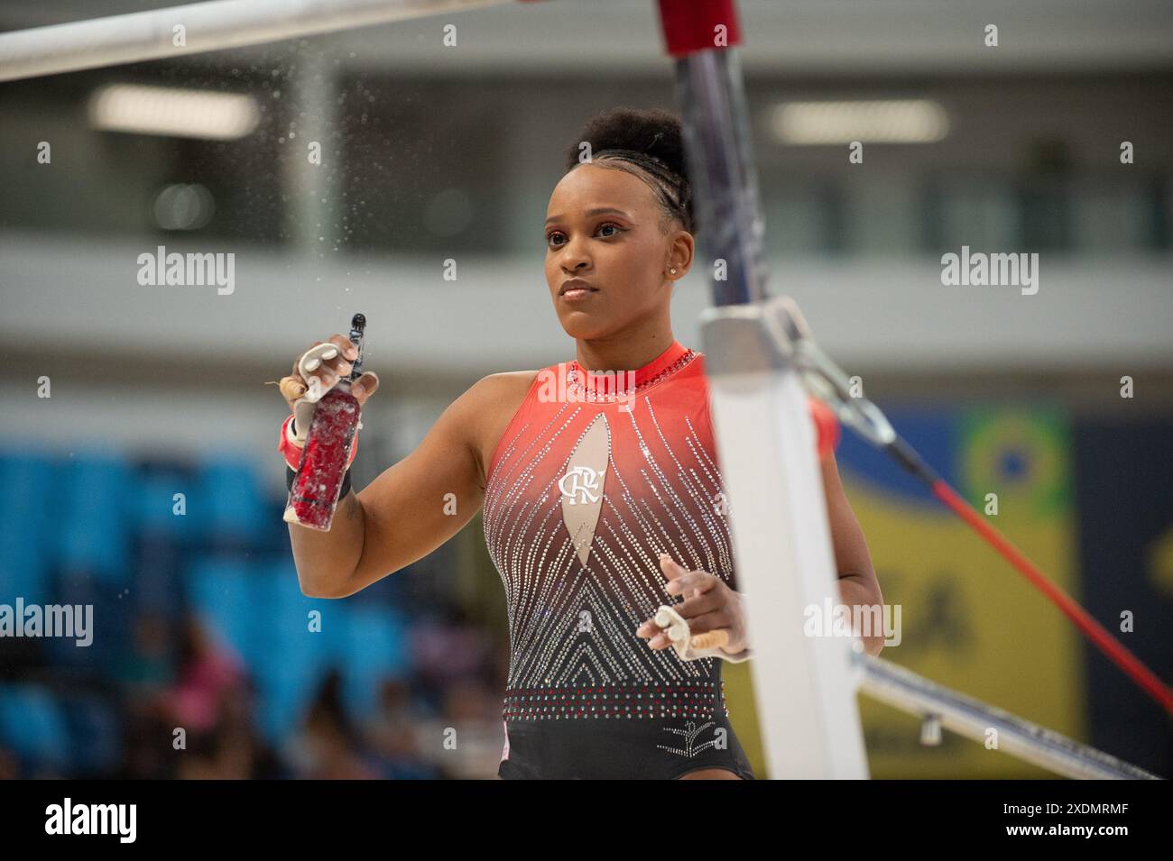 Rio De Janeiro, Brazil. 23rd June, 2024. Rebeca Andrade during the ...