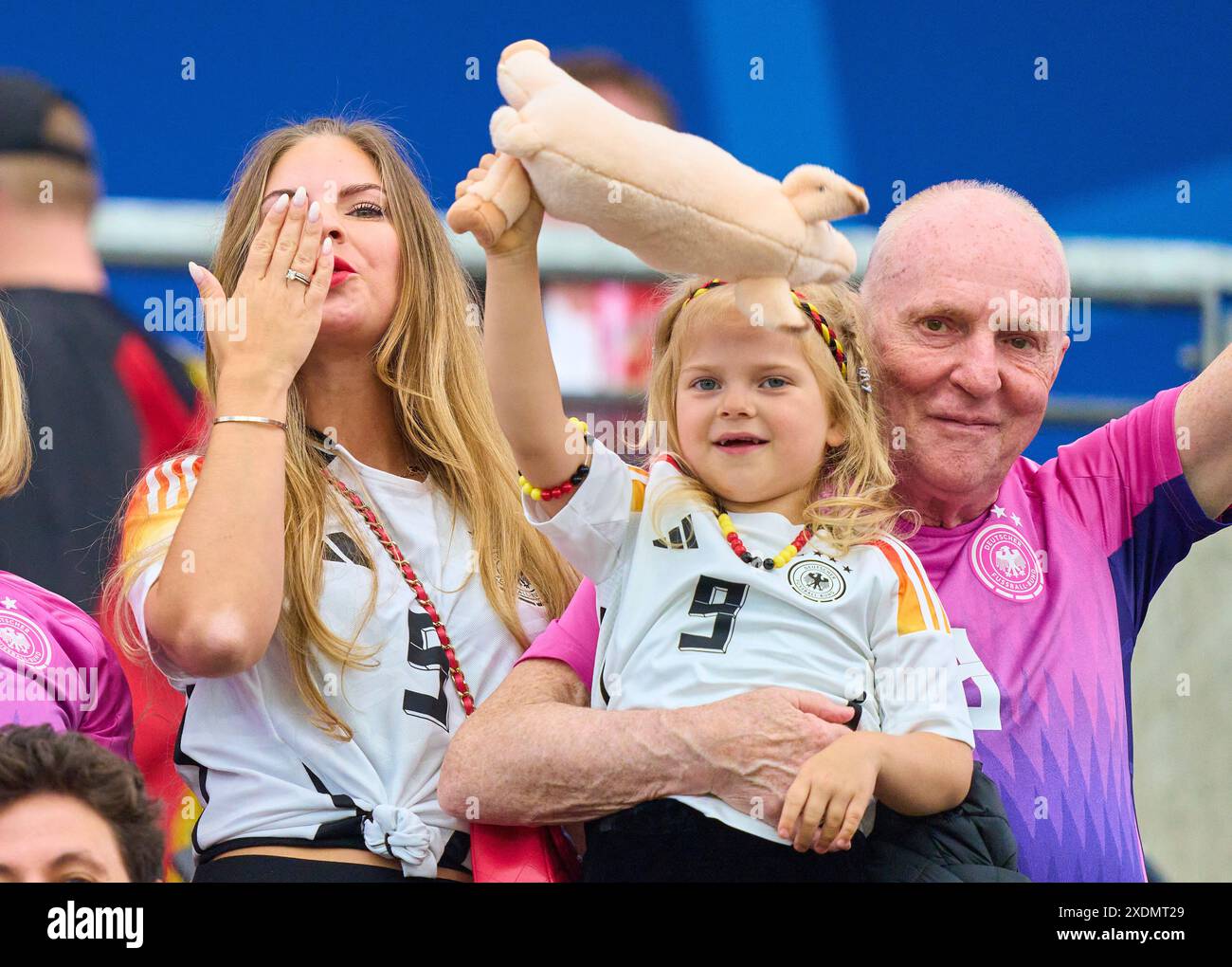 Frankfurt, Germany. 23rd June, 2024. Lisa, wife of Niclas Fuellkrug, Fuellkrug, DFB 9 with ...