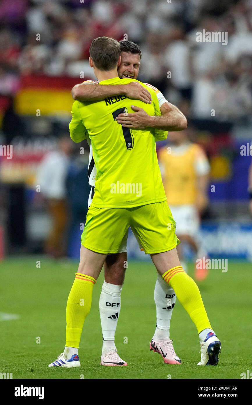 Germany's goalkeeper Manuel Neuer, front, and Germany's Niclas ...
