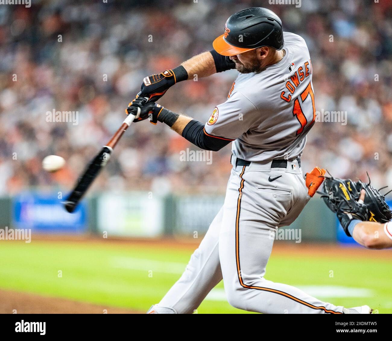 June 23, 2024. Colton Cowser #17 of the Baltimore Orioles in action vs ...