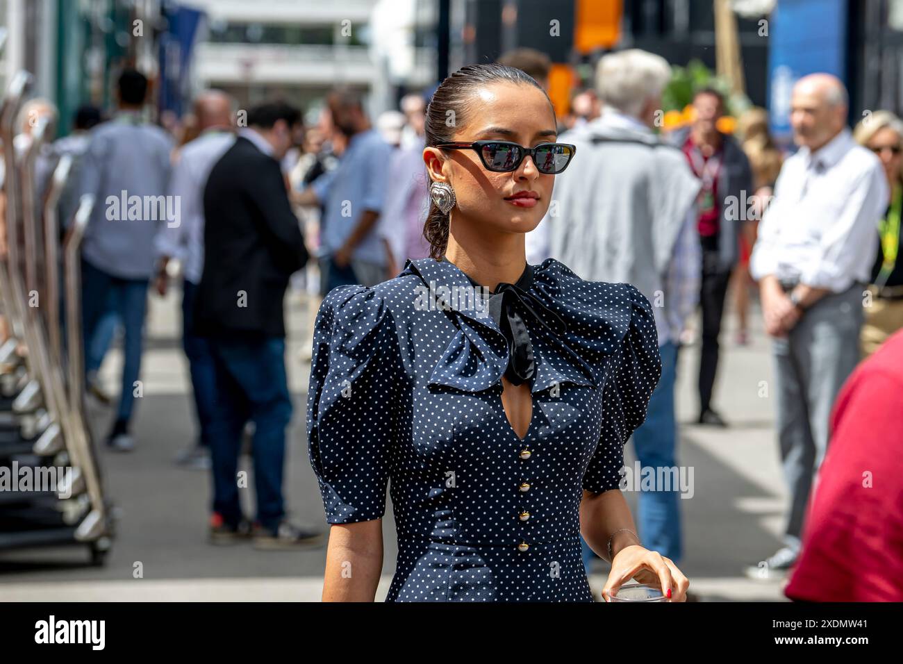 Montmelo, Spain, 23rd Jun 2024, Alexandra Saint Mleux, Charles Leclerc ...