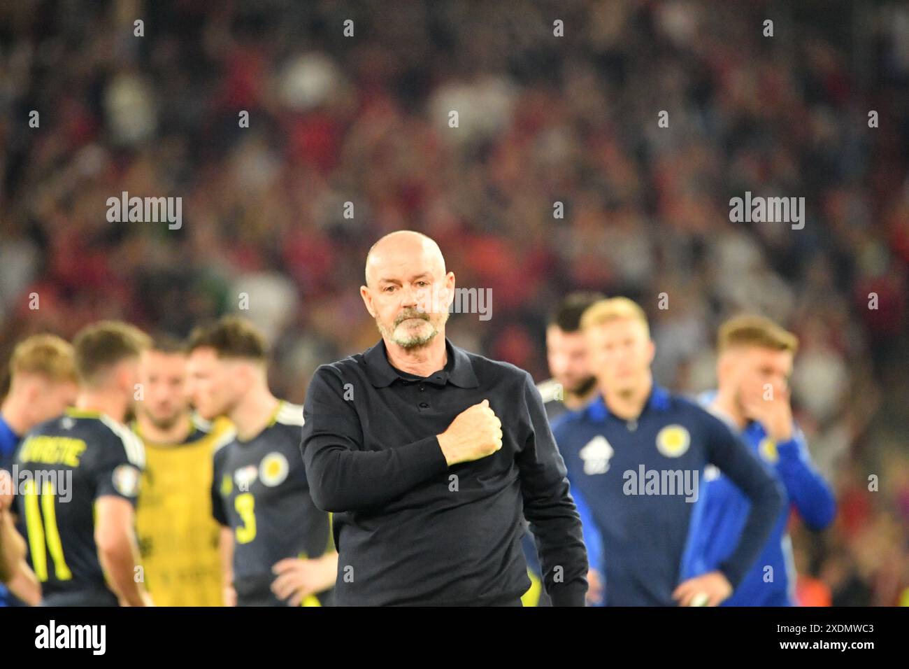 Stuttgart, Germany, 23rd Jun, 2024. Scotland supporters at the match ...