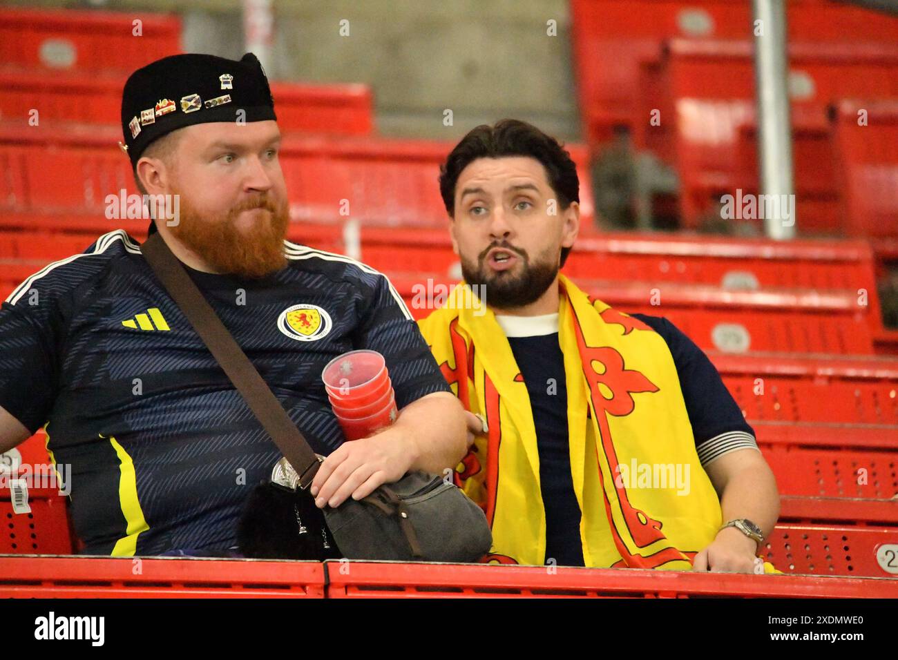 Stuttgart, Germany, 23rd Jun, 2024. Scotland supporters at the match ...