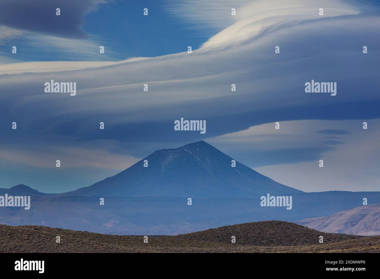 Volcanoes landscape in Central Argentina, South America Stock Photo - Alamy