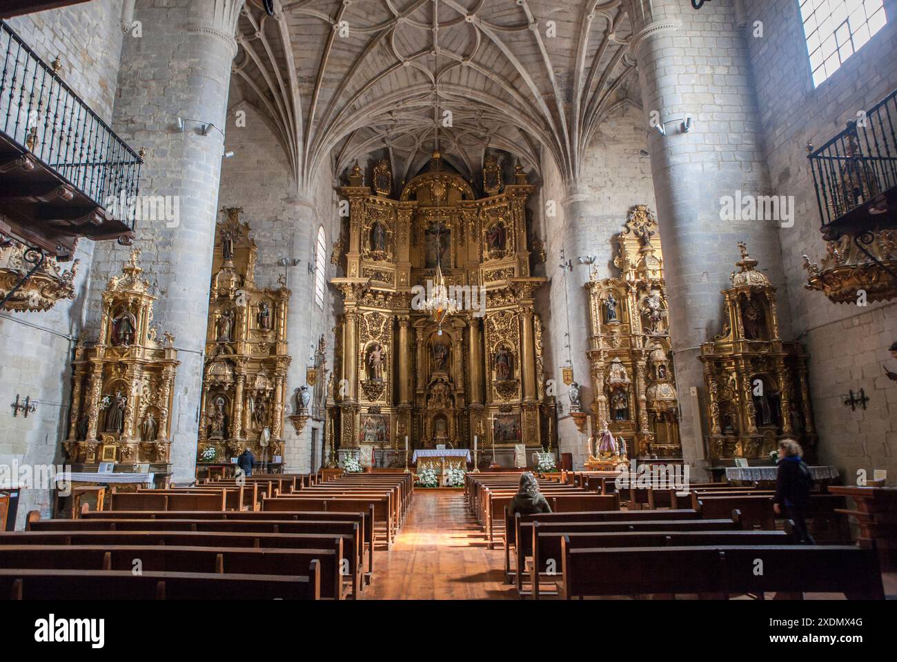 Gares, Spain - March 30, 2024: Church of Santiago, Puente La Reina ...