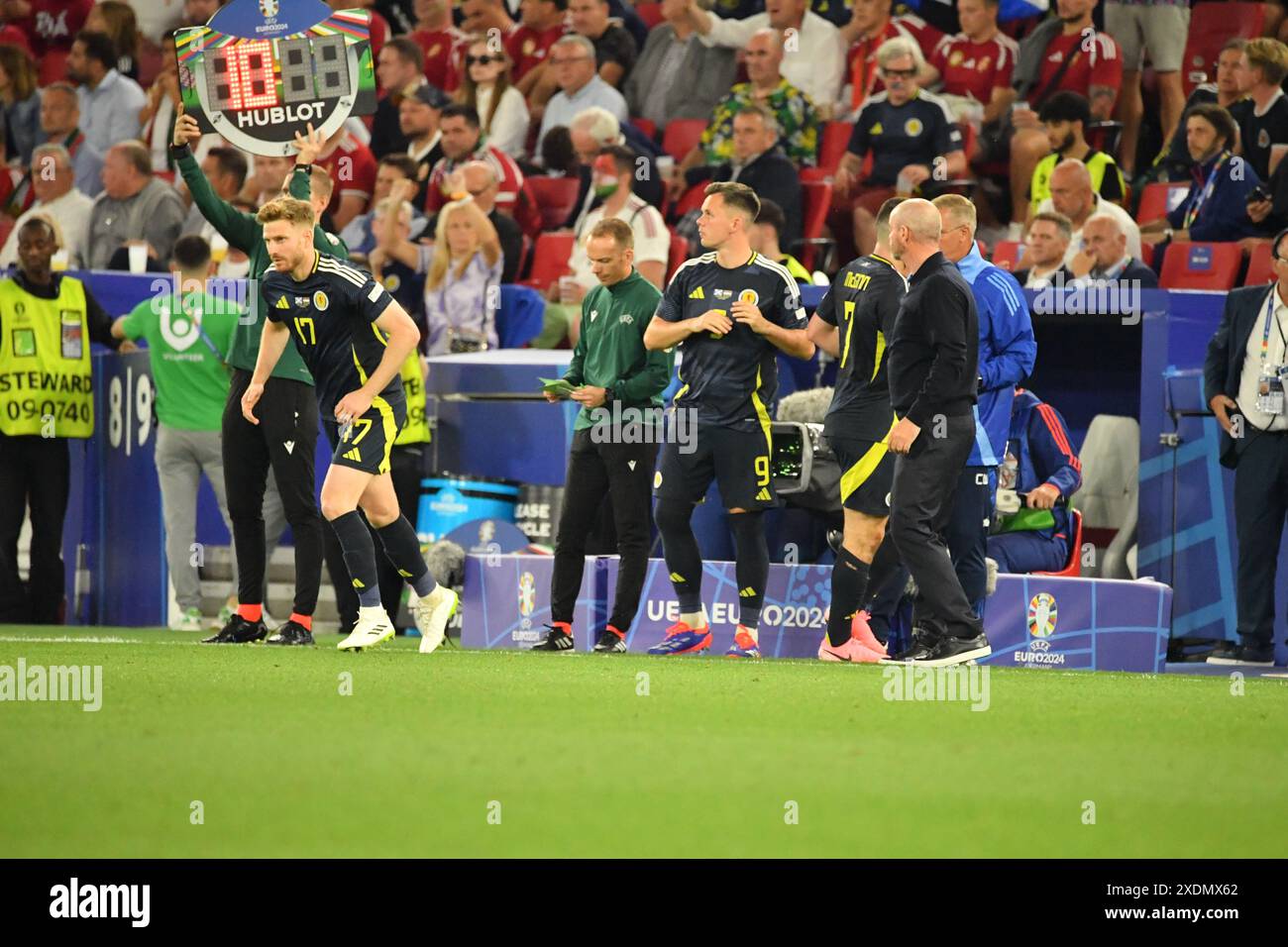 Stuttgart, Germany, 23rd Jun, 2024. Scotland supporters at the match ...