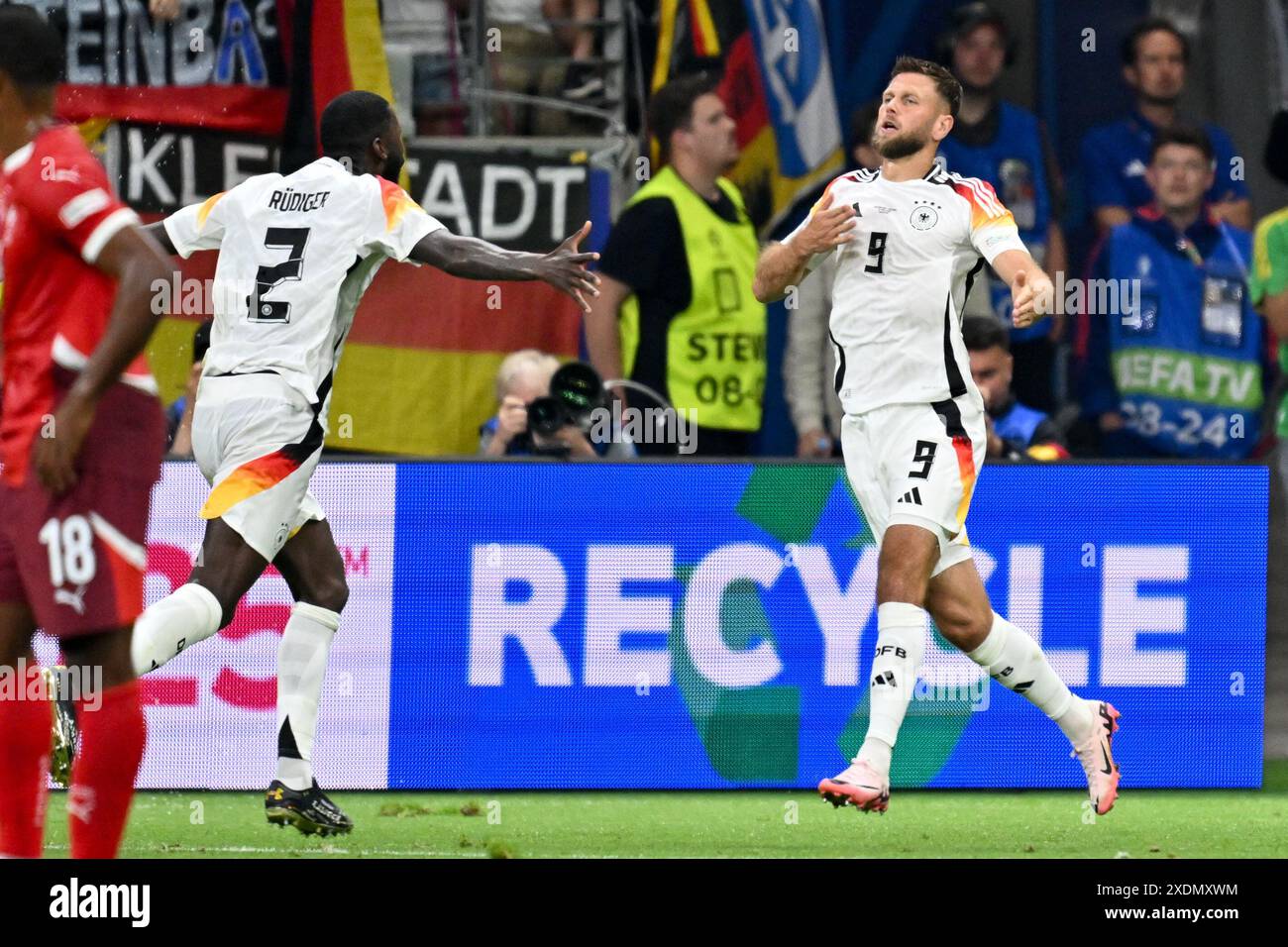Niclas Fullkrug (9) of Germany celebrates after scoring the 1-1 ...
