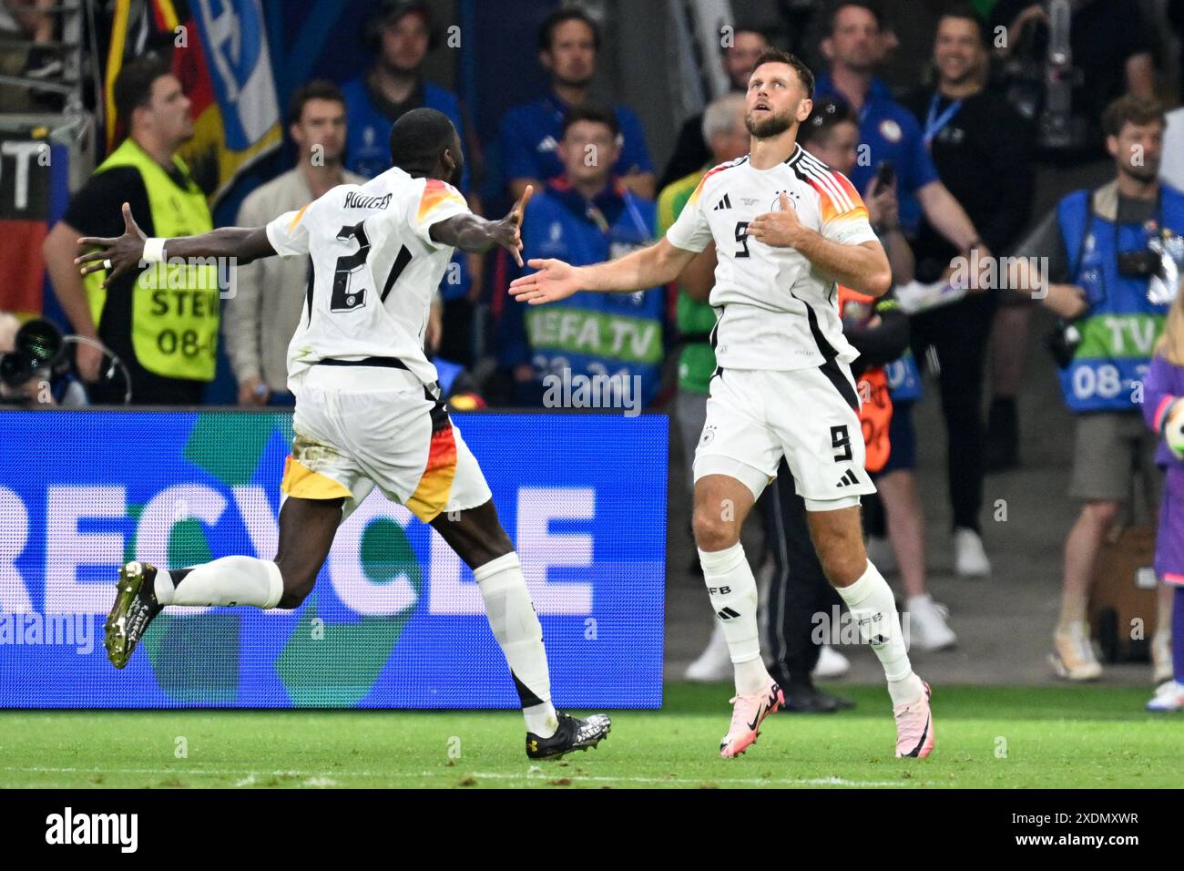 Niclas Fullkrug (9) of Germany celebrates after scoring the 1-1 ...