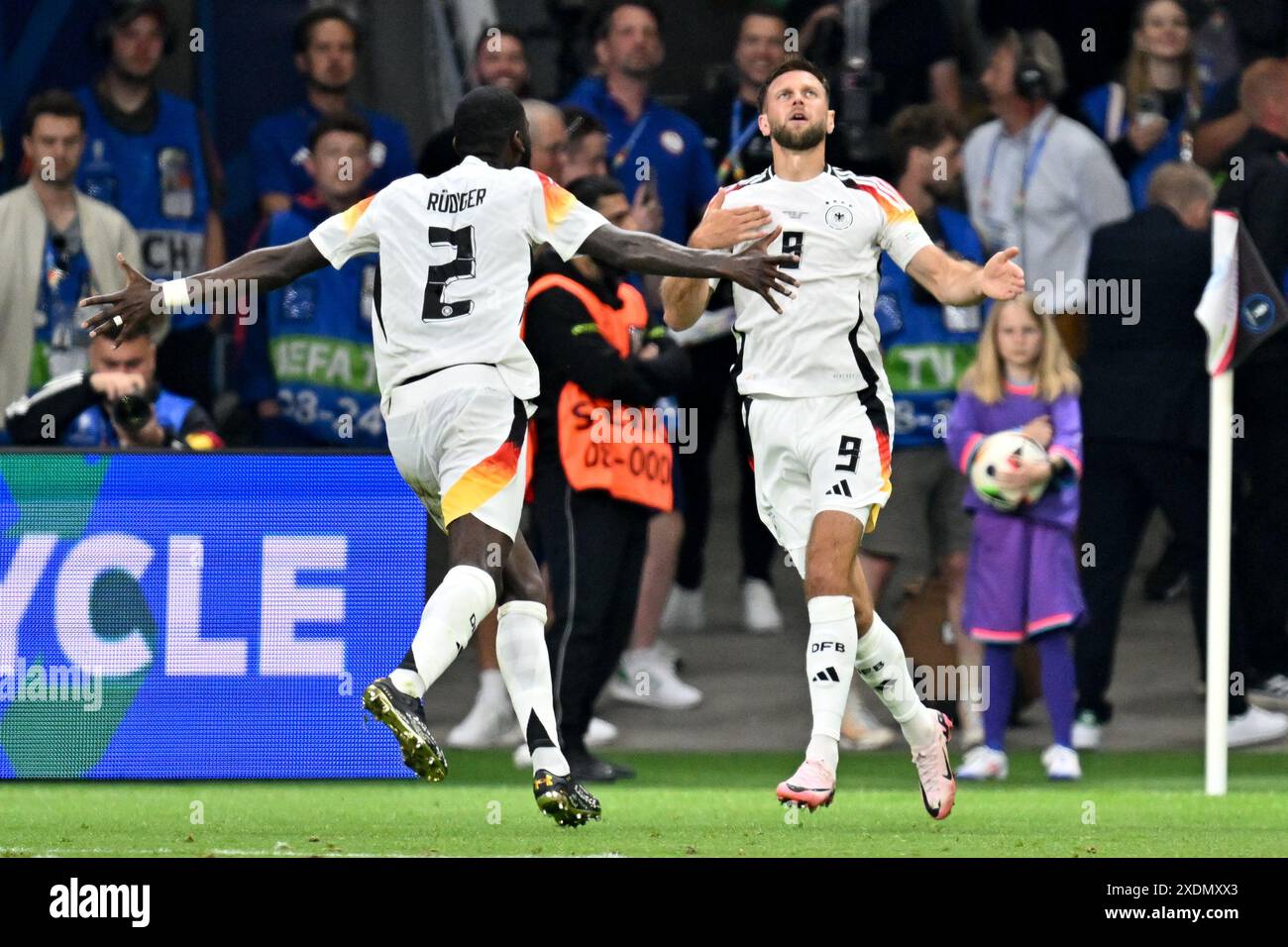 Niclas Fullkrug (9) of Germany celebrates after scoring the 1-1 ...