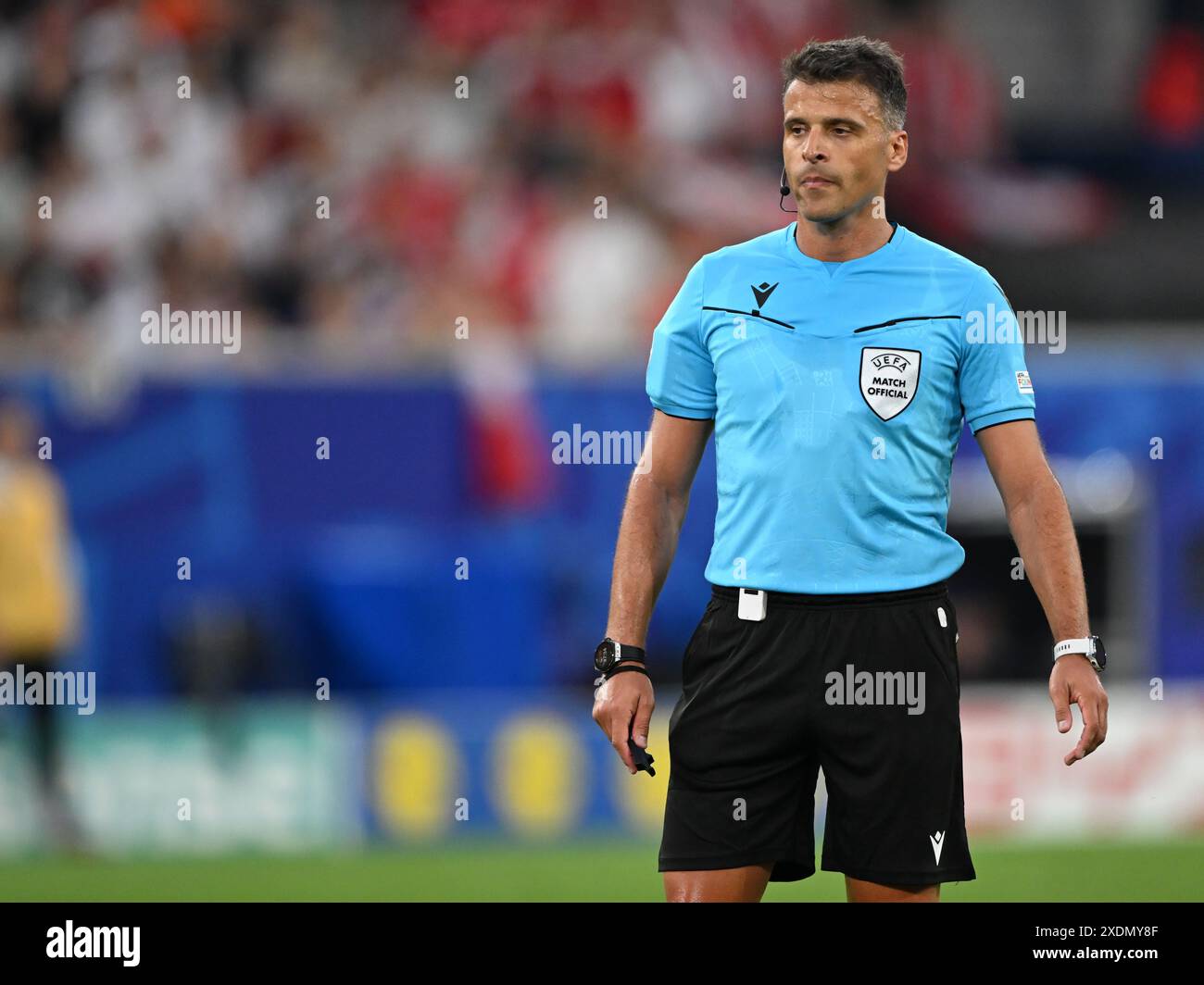 DUSSELDORF - Referee Jesus Gil Manzano during the UEFA EURO 2024 group ...