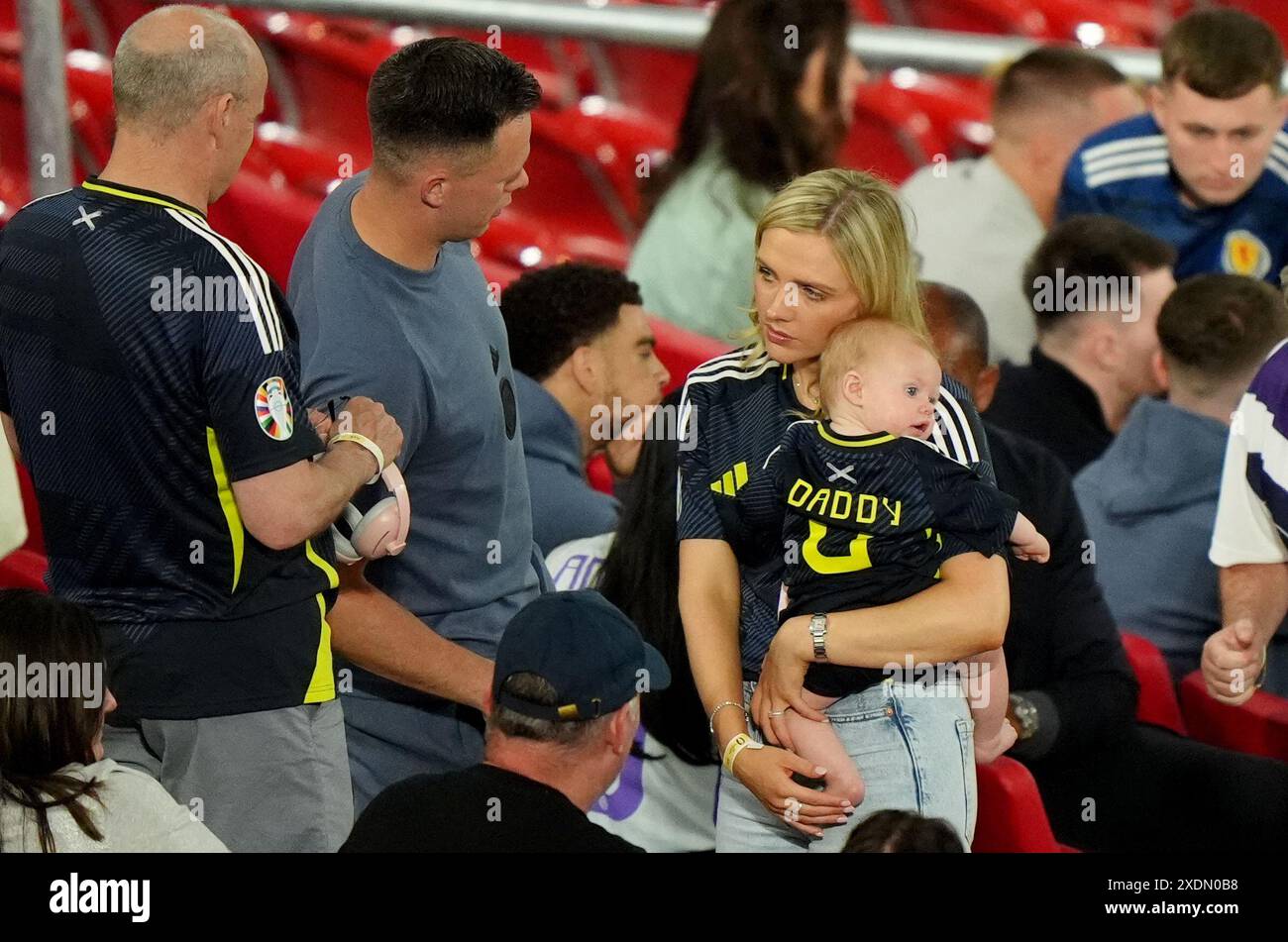 Scotland's Lawrence Shankland with his with fiancee Nicole Curran in ...